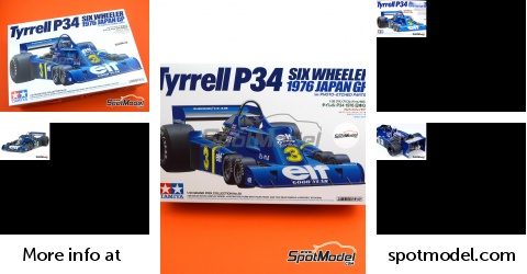 Tamiya 20058: Car scale model kit 1/20 scale - Tyrrell Ford P34 Six ...