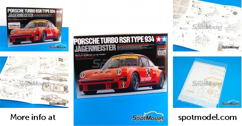 Tamiya 24328: Car scale model kit 1/24 scale - Porsche 934 Turbo RSR ...
