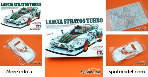 Tamiya 25210: Car scale model kit 1/24 scale - Lancia Stratos Turbo ...