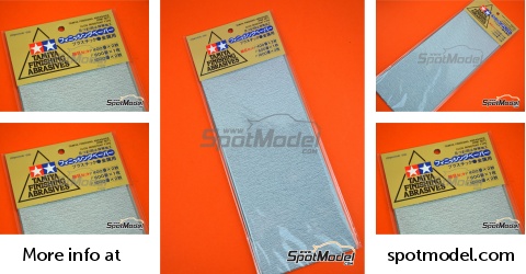 Tamiya 87010: Sandpaper Finishing abrasives Fine set 2 x 400 1 x 600 2 ...