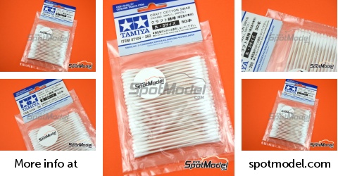 Tamiya 87104: Cotton swabs - Craft Cotton Swab - Round- Small - 50 ...