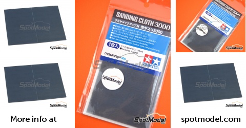 Tamiya 87235: Sandpaper Sanding Cloth 3000 grit 1 units (ref. TAM87235 ...