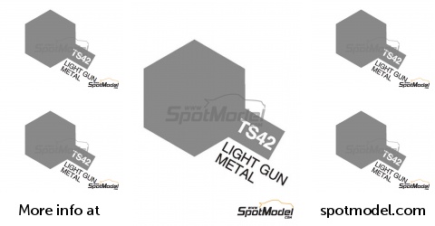 Tamiya 85042: Spray Light gun metal TS-42 1 x 100ml (ref. TS-42 ...