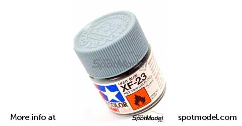 Tamiya 81723: Acrylic paint Light blue XF-23 1 x 10ml (ref. XF-23 ...