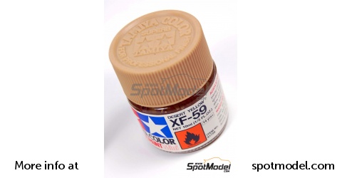 Tamiya 81759: Acrylic paint Desert yellow XF-59 1 x 10ml (ref. XF-59 ...