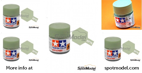 Tamiya 81776: Acrylic paint Grey green XF-76 1 x 10ml (ref. XF-76 ...