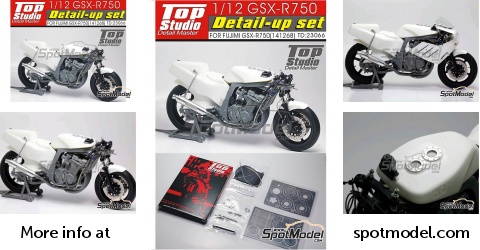 Top Studio TD23066: Detail up set 1/12 scale - Suzuki GSX-R750 - for ...