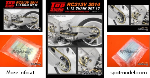 Top Studio TD23177: Chain set 1/12 scale - Honda RC213V 2014 - for ...