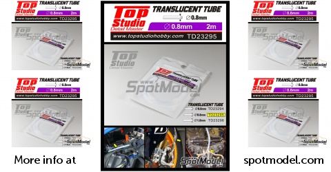 Top Studio TD23295: Pipe Translucent tube 0,8 mm diameter and 2 meters ...