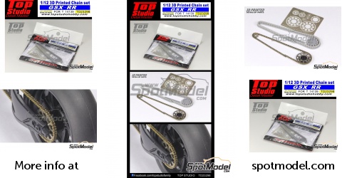 Top Studio TD23298: Chain set 1/12 scale - Suzuki GSX-RR - for Tamiya ...