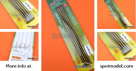 Trumpeter 09943: Material - Brass Pipe Set 2 - 8 units (ref. 09943 ...