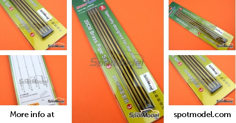 Trumpeter 09944: Material - Brass Pipe Set 3 - 8 units (ref. 09944 ...