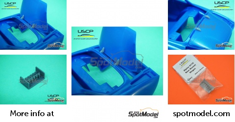 USCP 24A093: Detail 1/24 scale - Alpine A110 Rear Bonnet Hinges - for ...