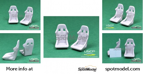 USCP 24A112: Seat 1/24 scale - Sparco Sprint - 2 units (ref. 24A112 ...