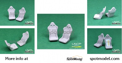 USCP 24A113: Seat 1/24 scale - Racing seats for Renault 5 Turbo Rally ...