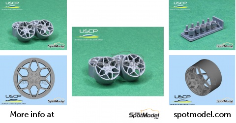 USCP 24P076: Rims and tyres set 1/24 scale - American Racing AR916 20 ...