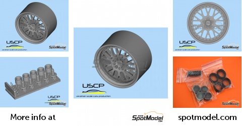 USCP 24P194: Rims and tyres set 1/24 scale - CCW Classic Rims 18 inch ...