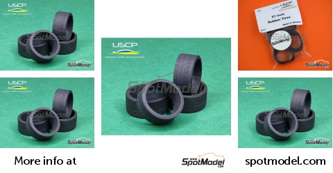 USCP USCP-21-1: Tyre set 1/24 scale - Pirelli P-Zero 21 inch Normal ...