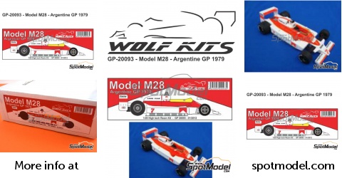 Wolf Kits GP20093: Car scale model kit 1/20 scale - McLaren Ford M28 ...