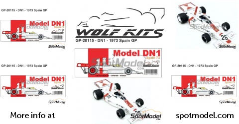 Wolf Kits GP20115: Car scale model kit 1/20 scale - Shadow Ford DN1 ...