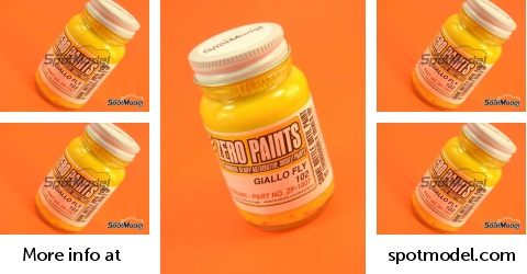 Zero Paints ZP-1007-102: Paint for airbrush Ferrari Giallo Fly 1982 ...