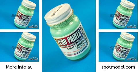 Zero Paints ZP-1031-22R: Paint for airbrush Porsche Mint Gruen Mint ...