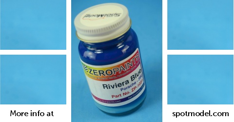 Zero Paints ZP-1031-39E: Paint for airbrush Porsche Riviera Blue Code ...