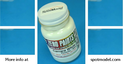 Zero Paints ZP-1031-B9A: Paint for airbrush Porsche Carrara White Code ...