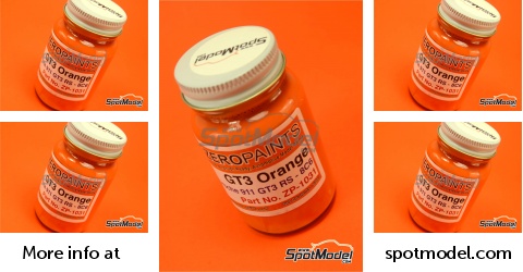 Zero Paints ZP-1031-8C6: Paint for airbrush Porsche Orange GT3 RS Solid ...
