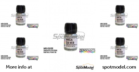 Zero Paints ZP-1047/30: Paint for airbrush Mica Silver Similar to ...