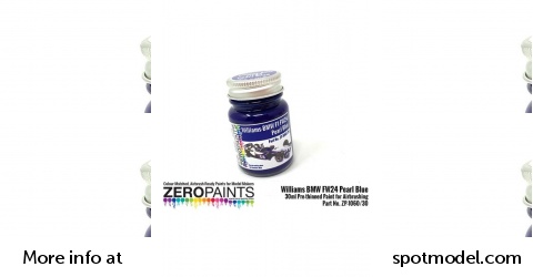 Zero Paints ZP-1060/30: Paint for airbrush Williams F1 BMW FW24 Blue 1 ...