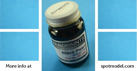 Zero Paints ZP-1065-732: Paint for airbrush Nissan Black Pearl Metallic ...