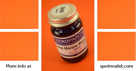 Zero Paints ZP-1065-BN6: Paint for airbrush Nissan Deep Marine Blue ...