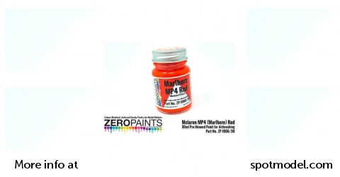 Zero Paints ZP-1066/30: Paint for airbrush McLaren MP4 Red 1 x 30ml for ...