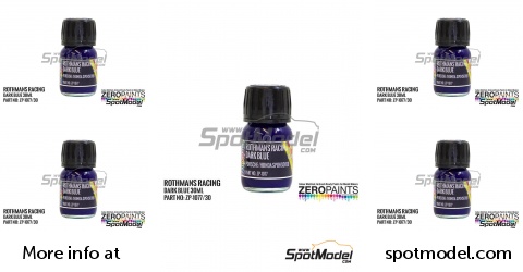 Zero Paints ZP-1077/30: Paint for airbrush Porsche/Honda Rothmans ...