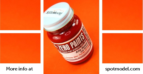 Zero Paints ZP-1098: Paint for airbrush Alfa Romeo Rosso Red 1 x 60ml ...