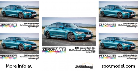 Zero Paints ZP-1127-SNAPPER: Paint for airbrush BMW Snapper Rocks Blue ...