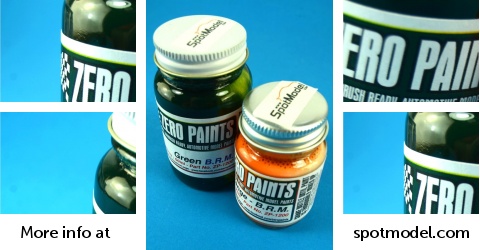 Zero Paints ZP-1200: Paints set for airbrush BRM Racing Green + Orange ...