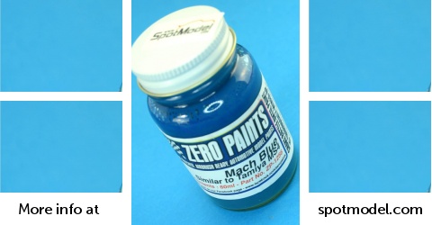 Zero Paints ZP-1256: Paint for airbrush Bright Mach Blue Similar to ...