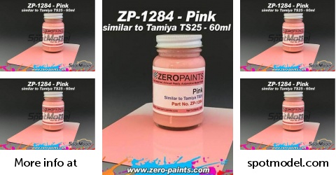 Zero Paints ZP-1284: Paint for airbrush Pink Similar to Tamiya TS-25 1 ...