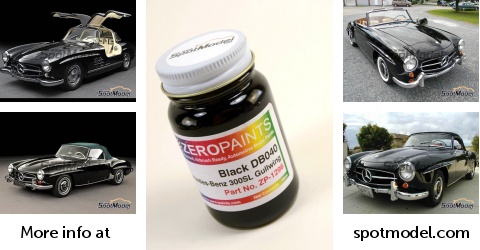 Zero Paints ZP-1296-DB040: Paint for airbrush Black Schwarz for ...