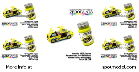Zero Paints ZP-1386: Paint for airbrush Mercedes 300SL yellow Carrera ...
