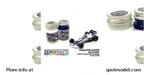 Zero Paints ZP-1620: Paints set for airbrush Brabham BT52 and BT52B ...