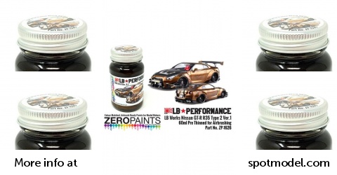 Zero Paints ZP-1626: Paint for airbrush Nissan R35 GT-R Liberty Walk LB ...
