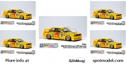 Zero Paints ZP-1670: Paint for airbrush Auto Tech Yellow 1 x 30ml for ...