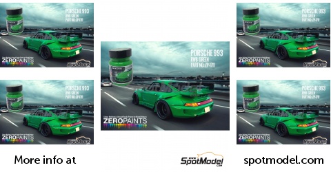 Zero Paints ZP-1711: Paint for airbrush RBW Porsche 993 Green 1 x 60ml ...