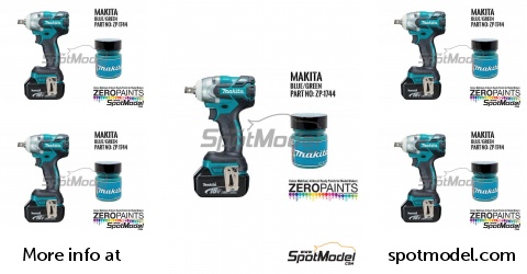 Zero Paints ZP-1744: Paint for airbrush Makita Tools Blue/Green 1 x ...
