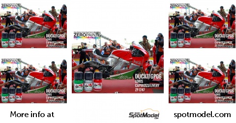 Zero Paints ZP-1747: Paints set for airbrush Ducati Desmosedici GP06 ...