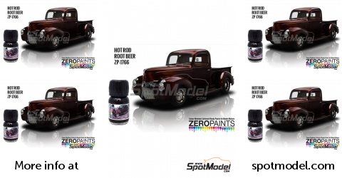 Zero Paints ZP-1766: Paint for airbrush Hot Rod Root Beer Brown ...