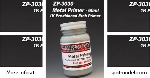 Zero Paints ZP-3030: Primer Metal primer pre-thinned 1 x 60ml for ...